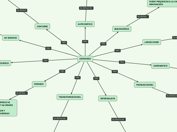LIDERAZGO - Mind Map